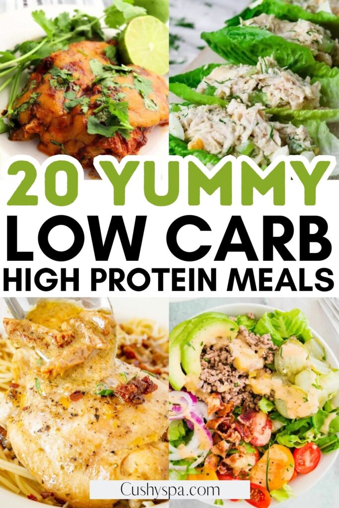20 Tasty Low Carb High Protein Meals - Cushy Spa