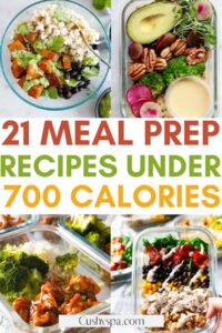 21 Meal Prep Ideas Under 700 Calories - Cushy Spa