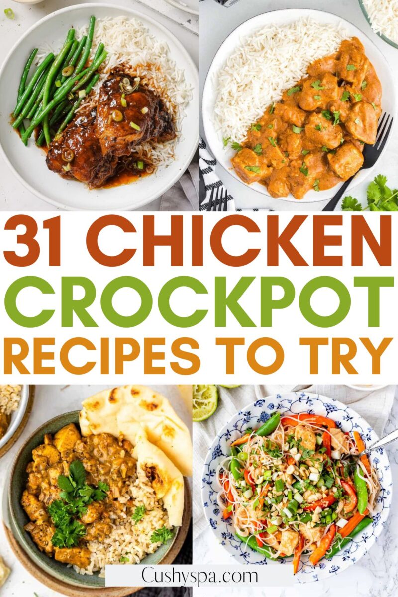 31 Crockpot Chicken Recipes to Make When You're Overwhelmed - Cushy Spa