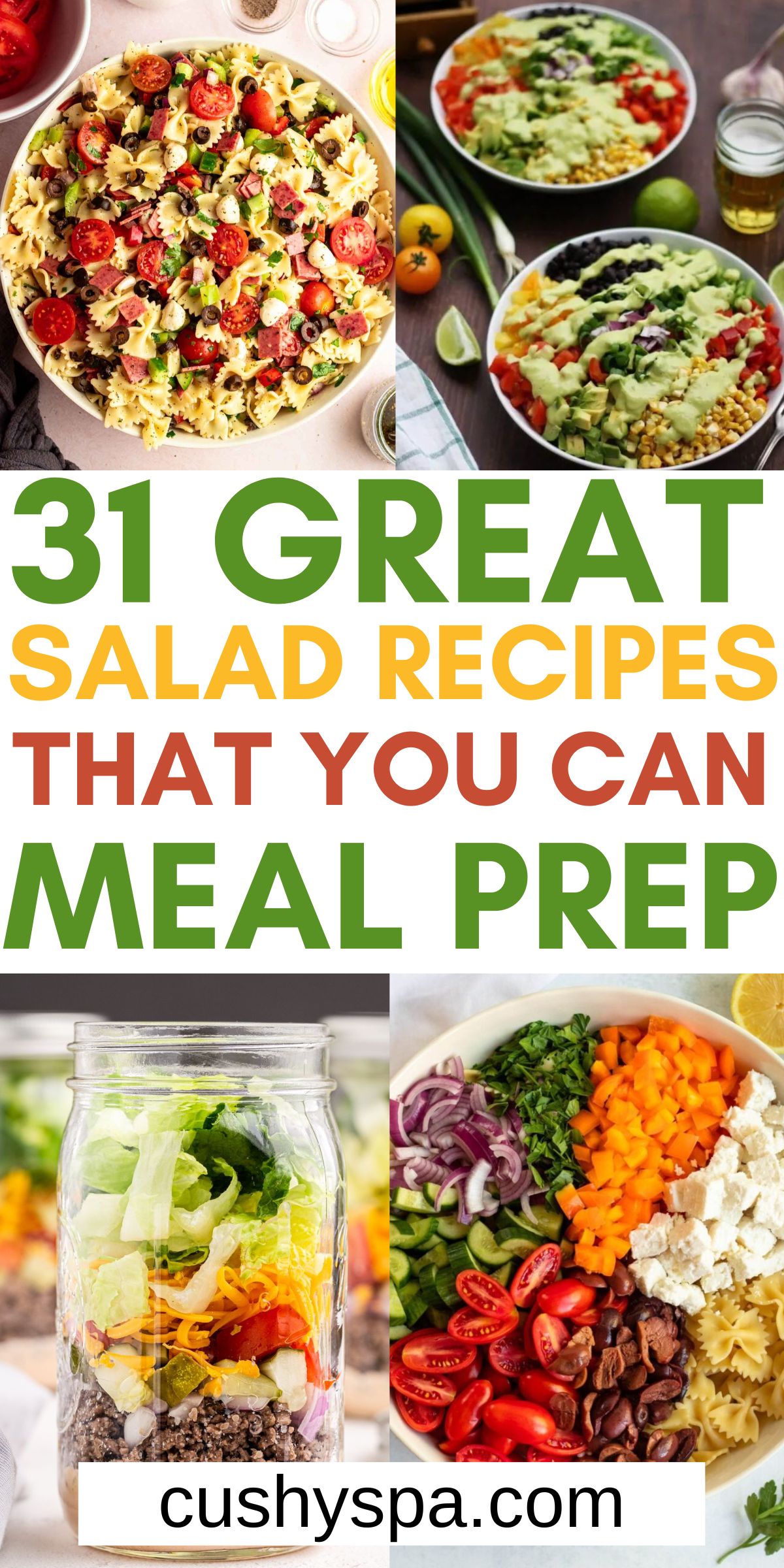 31 Salad Meal Prep Ideas That Actually Taste Good - Cushy Spa