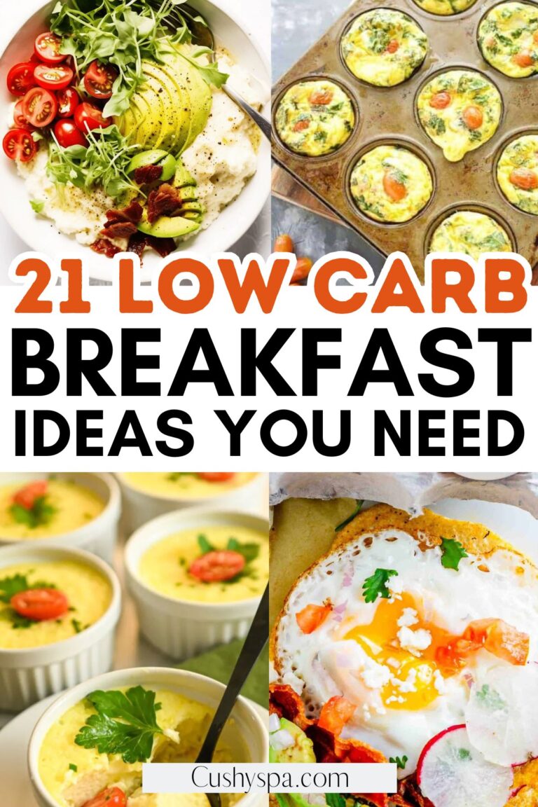 21 Low Carb Breakfast Ideas - Cushy Spa