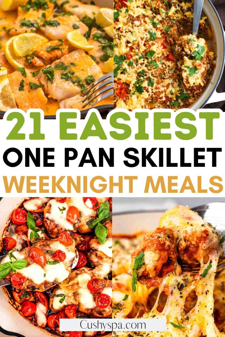 21 One Pan Skillet Recipes for Easy Weeknight Dinners - Cushy Spa