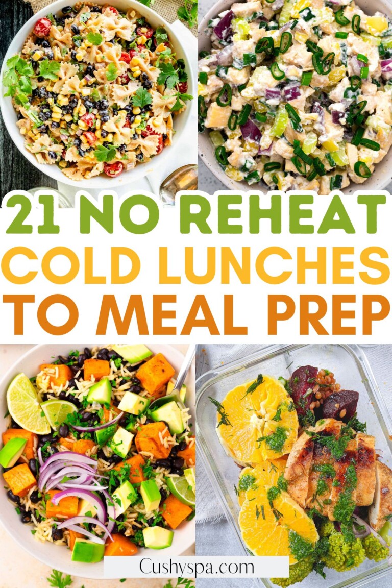 21 No-Reheat Meal Prep Ideas - Cushy Spa