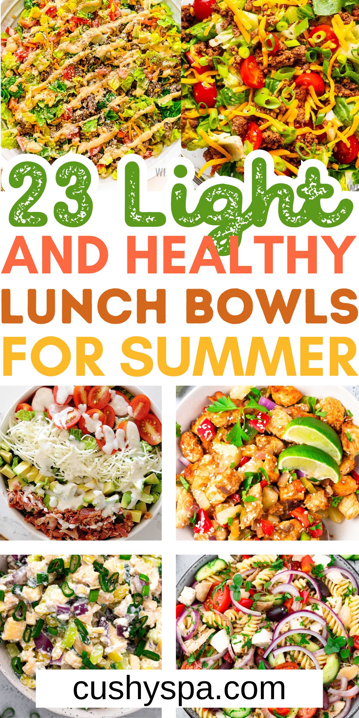 23 Light Summer Lunch Bowl Ideas (Under 500 kcal) - Cushy Spa