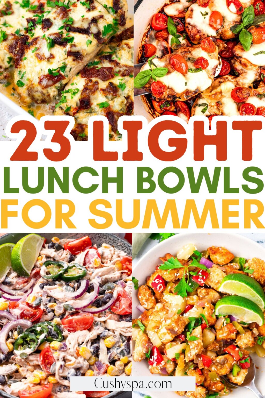 23 Light Summer Lunch Bowl Ideas (Under 500 kcal) - Cushy Spa