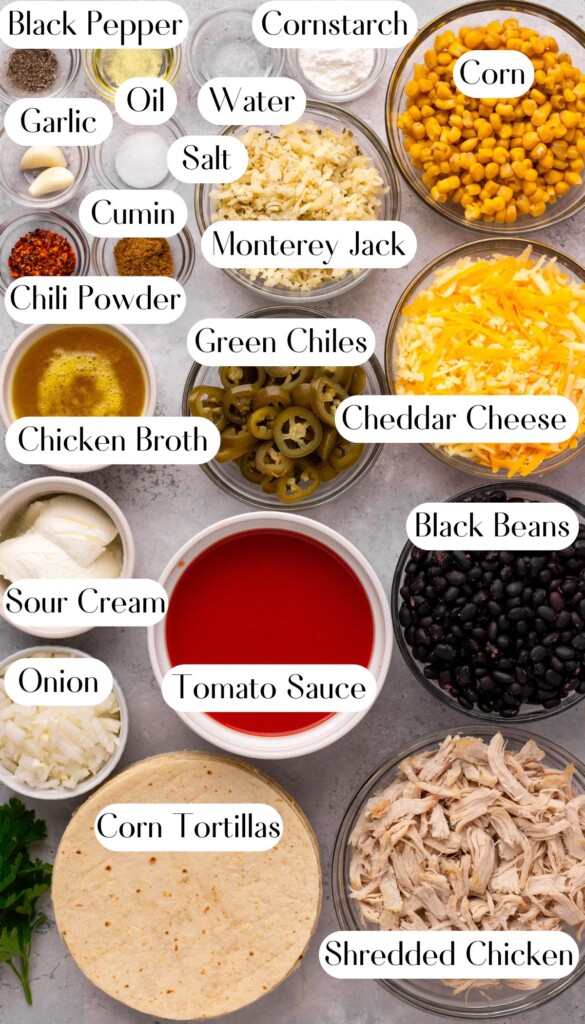 Chicken Enchilada Casserole - Cushy Spa