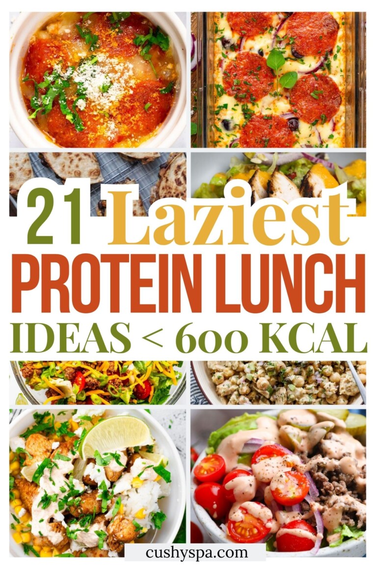 21 Lazy High Protein Lunch Ideas Under 600 Kcal - Cushy Spa