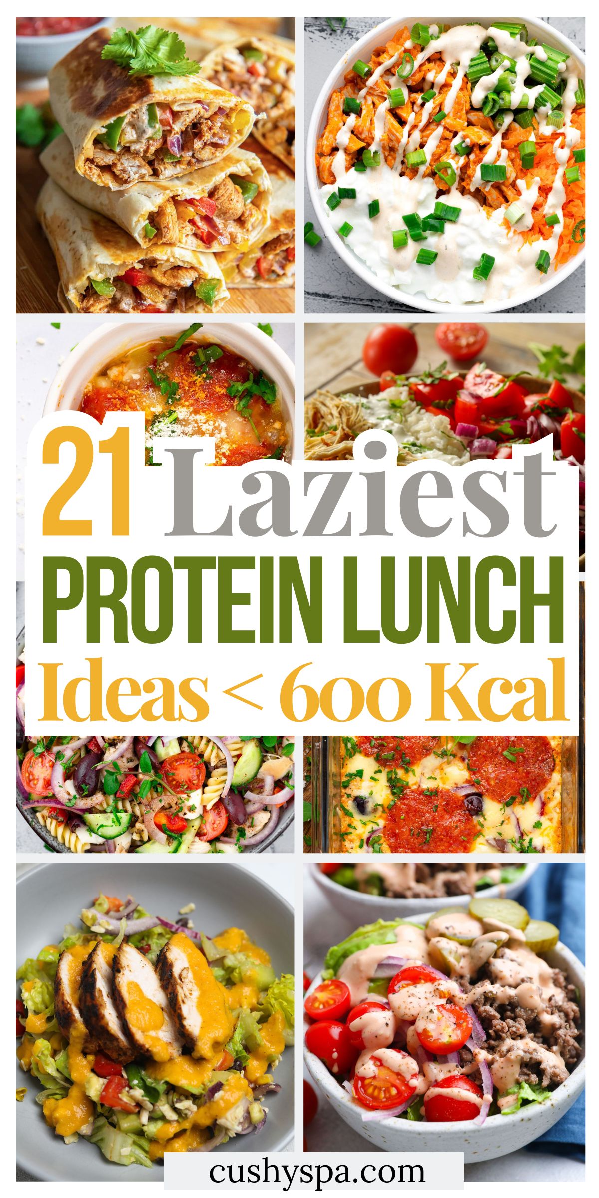21 Lazy High Protein Lunch Ideas Under 600 Kcal - Cushy Spa