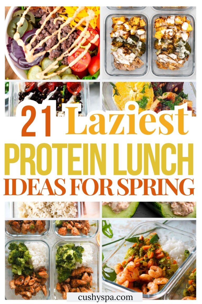 21 Spring High Protein Lunch Ideas for Lazy People - Cushy Spa